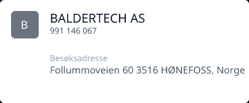 BALDERTECH AS • 991146067 • Hønefoss • Architectural and engineering activities; technical ...