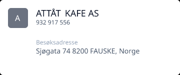 ATTÅT KAFE AS • 932917556 • Fauske • Serveringsvirksomhet