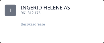 INGERID HELENE AS • 961312175