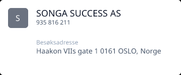 SONGA SUCCESS AS • 935816211 • Oslo • Water transport