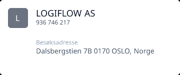LOGIFLOW AS • 936746217 • Oslo