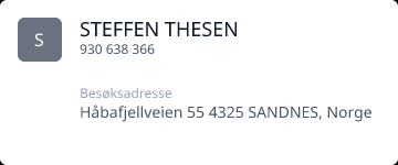 STEFFEN THESEN • 930638366 • Sandnes • Annen forretningsmessig ...