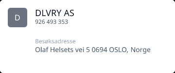 DLVRY AS • 926493353 • Oslo • Wholesale trade, except of motor vehicles ...
