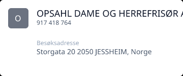 OPSAHL DAME OG HERREFRISØR AS • 917418764 • Jessheim