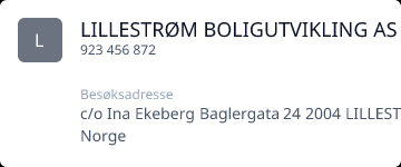 LILLESTRØM BOLIGUTVIKLING AS • 923456872 • Lillestrøm